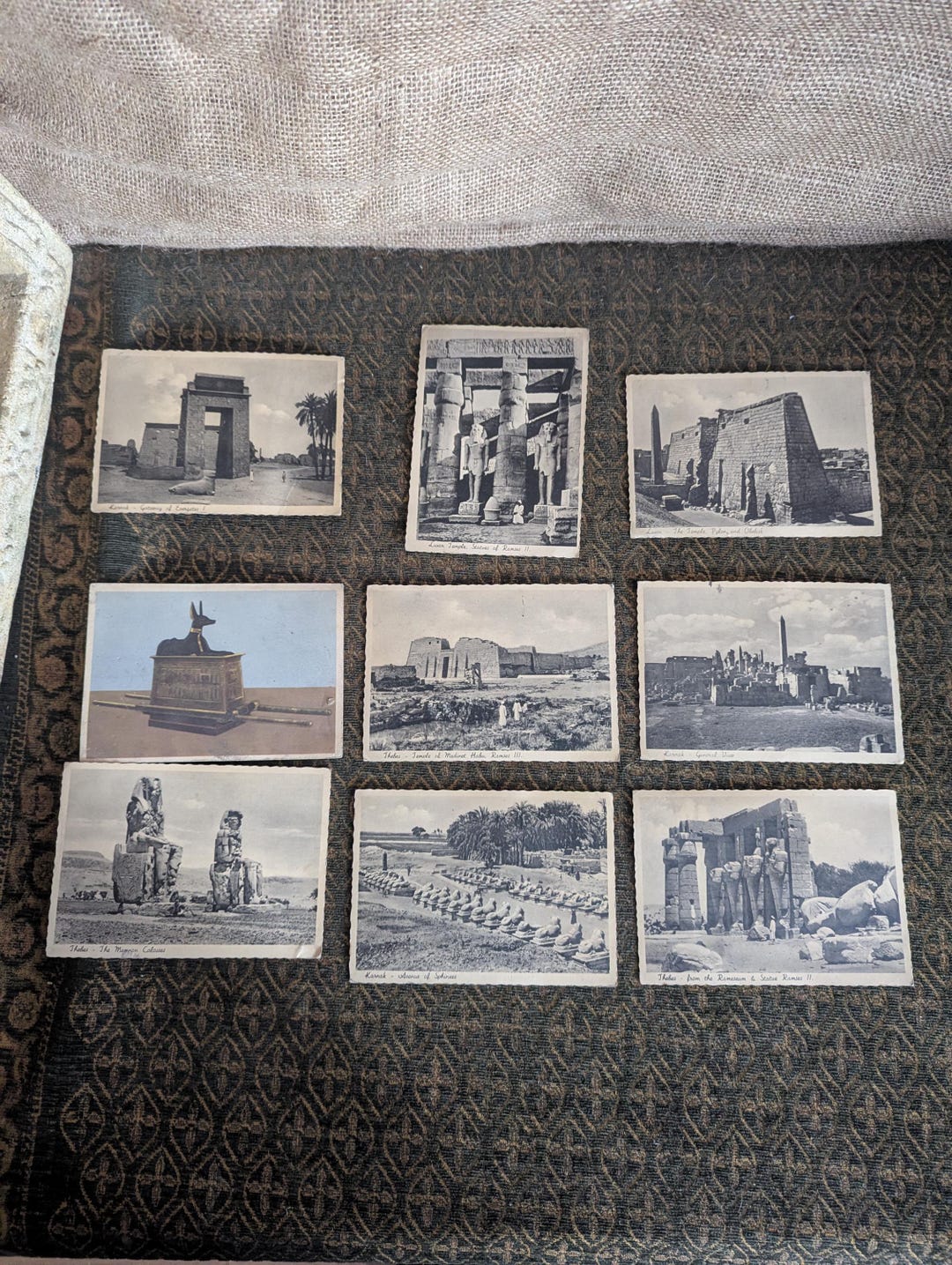 Lot of 9 Vintage Egyptian Postcards by G. Leichter, Luxor – Karnak ...