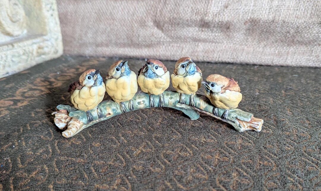 Vintage Capodimonte Birds on a Branch Signed Ceramic Sculpture - Etsy