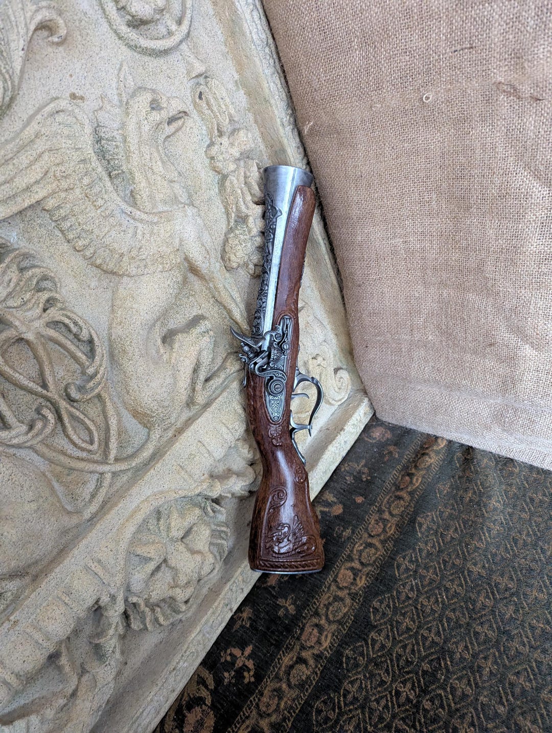 Flintlock Blunderbuss Pistol 18th Century Pirate Steampunk Re-enactment ...