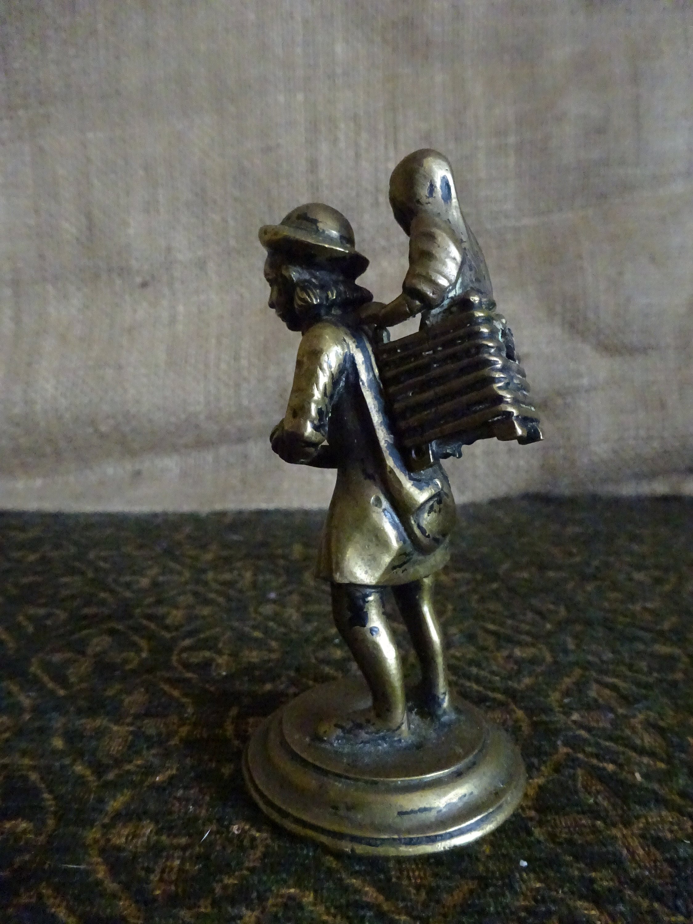 Strange Brass Medieval Man Carrying a Girl in a Basket. Folk Art - Etsy