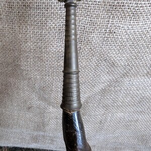 Antique Indian Buddhist /hindu Blackbuck Antelope Horn Toasting Fork ...