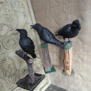 Three Life Size Raven Sculptures / Crows / Rooks - Etsy