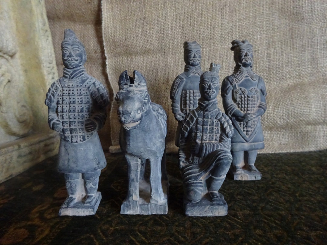 A Group of Five Terracotta Army Figures - Etsy