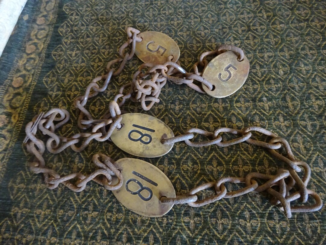 Victorian Pleasure Boat Chains From Rowing Boats Moored at Durham City ...