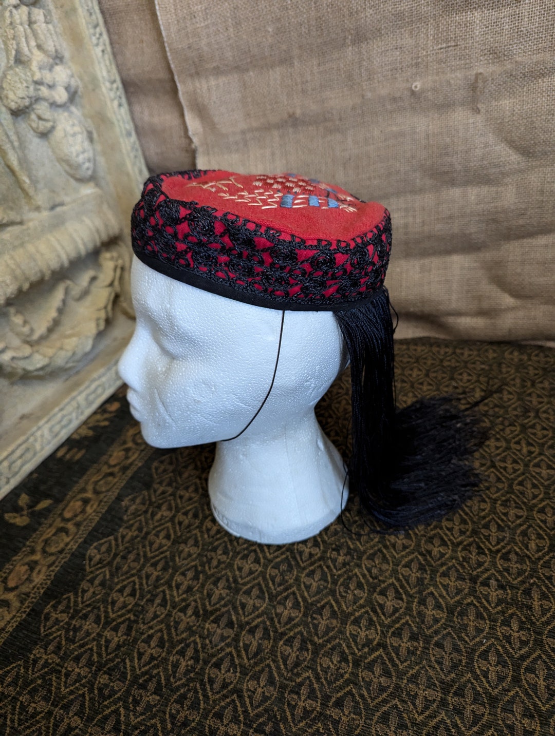 Vintage Middle Eastern Military Tassel Hat - Etsy