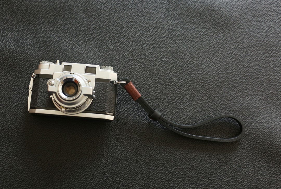 Handcrafted 4mm Thick Leather Camera Wrist Strap, 11mm Wide Custom ...