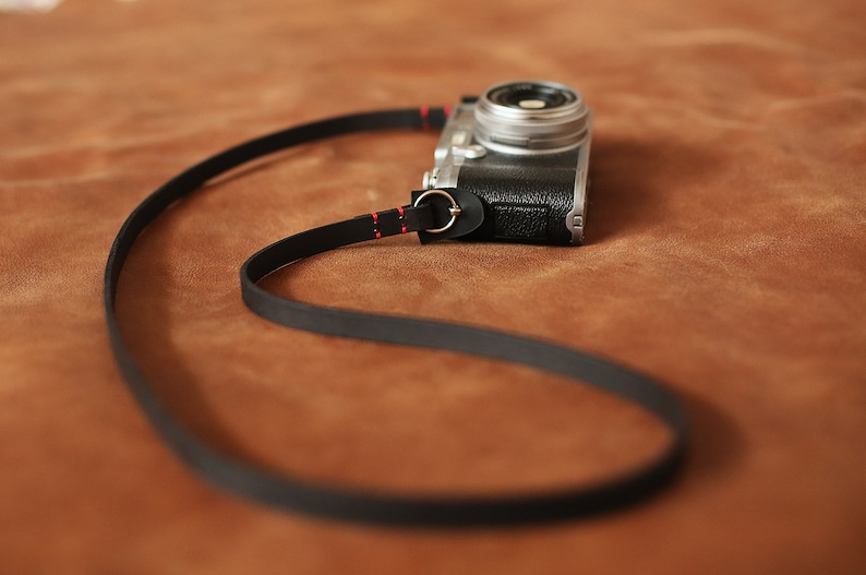 11mm Black Leather Handmade Camera Neck Shoulder Strap - Etsy