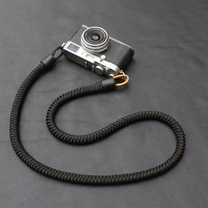 Handmade Woven Soft Camera Strap Belt Black and Gold Contrast From ...