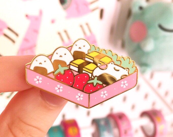 Bento Box Pin, Bento Pin, Enamel Pins, Cute Pins, Cute Gifts, Japanese ...