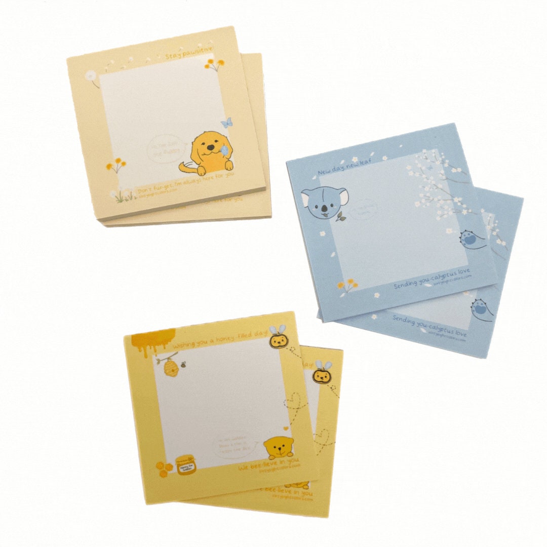 3 Oopsie Notepads, Cute Positive Sticky Notes, Words of Affirmation ...