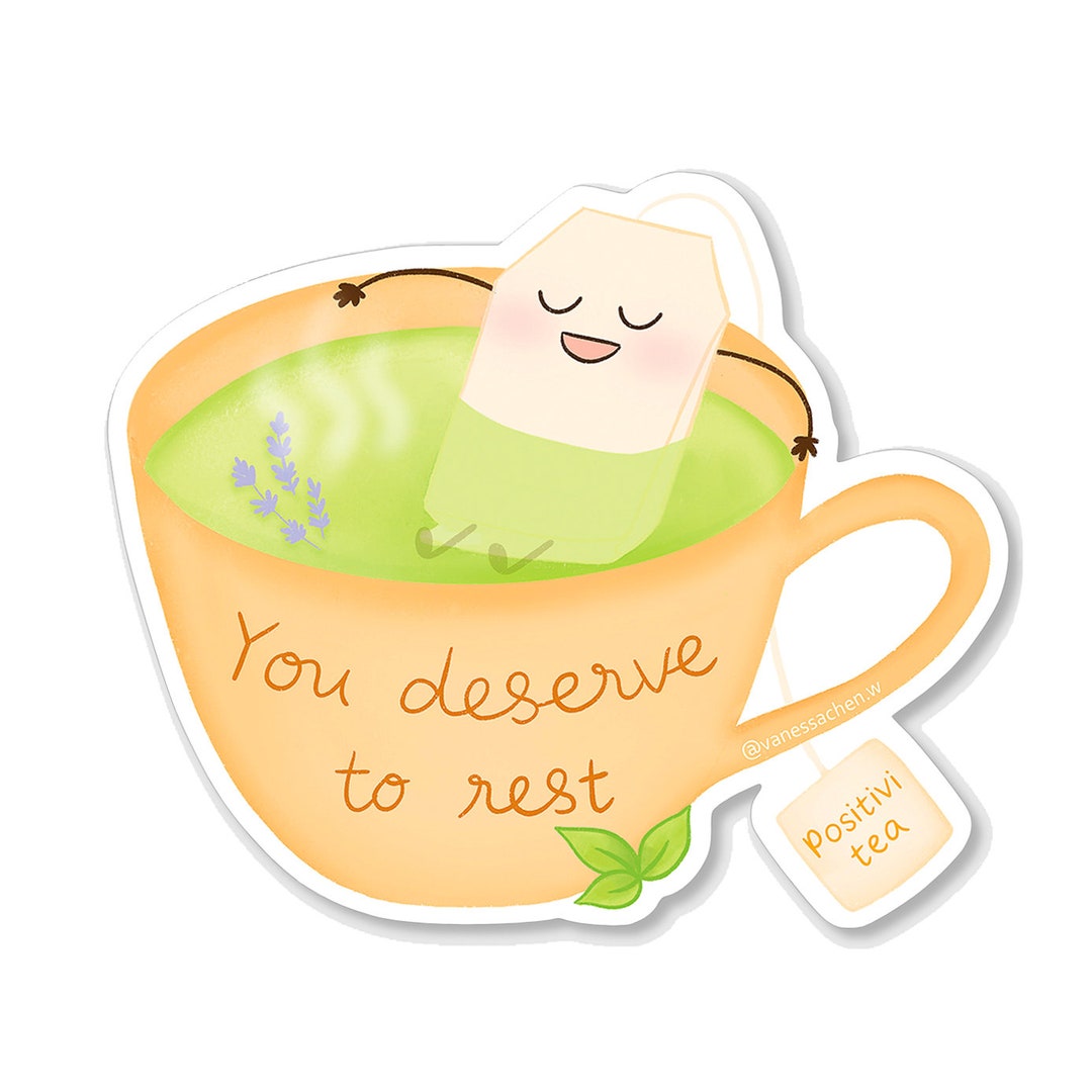 You Deserve to Rest Sticker, Self Care, Self Love Sticker, Positivity ...