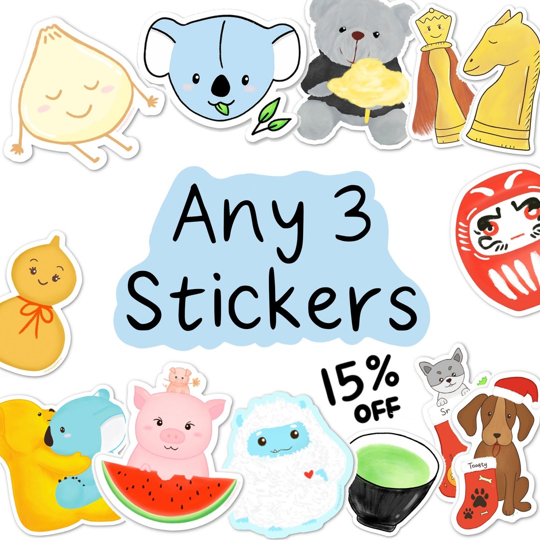 Choose Your Own Sticker Pack, Vinyl Stickers Set, Mix and Match ...