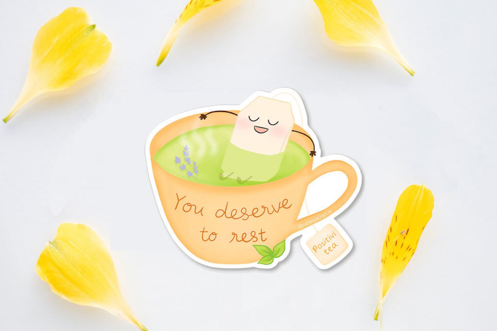 You Deserve to Rest Sticker, Self Care, Self Love Sticker, Positivity ...