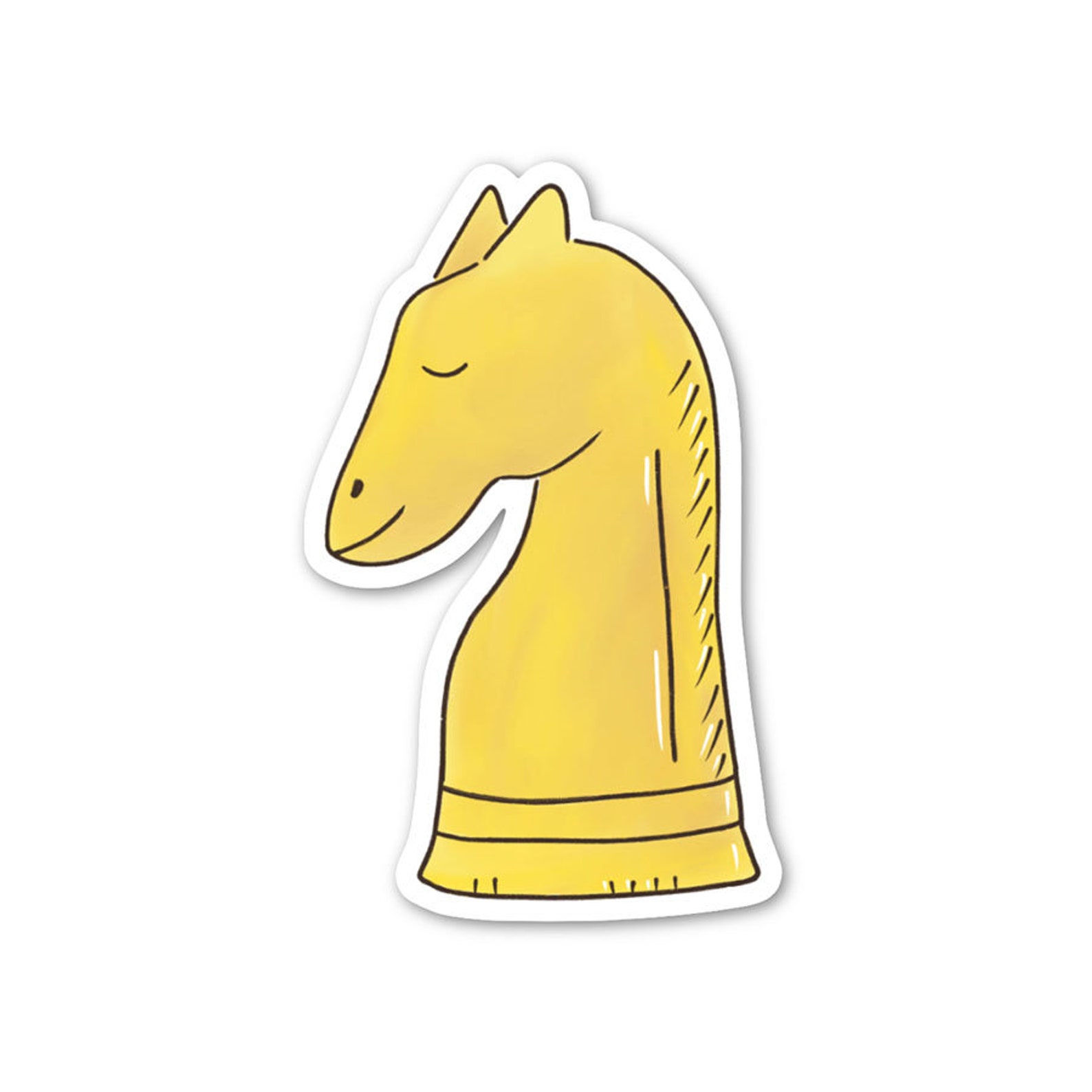Chess Knight Sticker, Chess Piece Sticker, Board Game Sticker - Etsy
