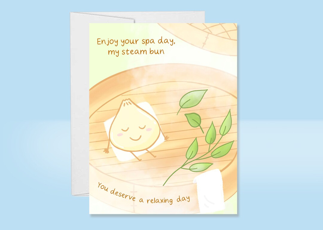 Spa Day Birthday Card Relaxation Card Special Spa Gift Card - Etsy