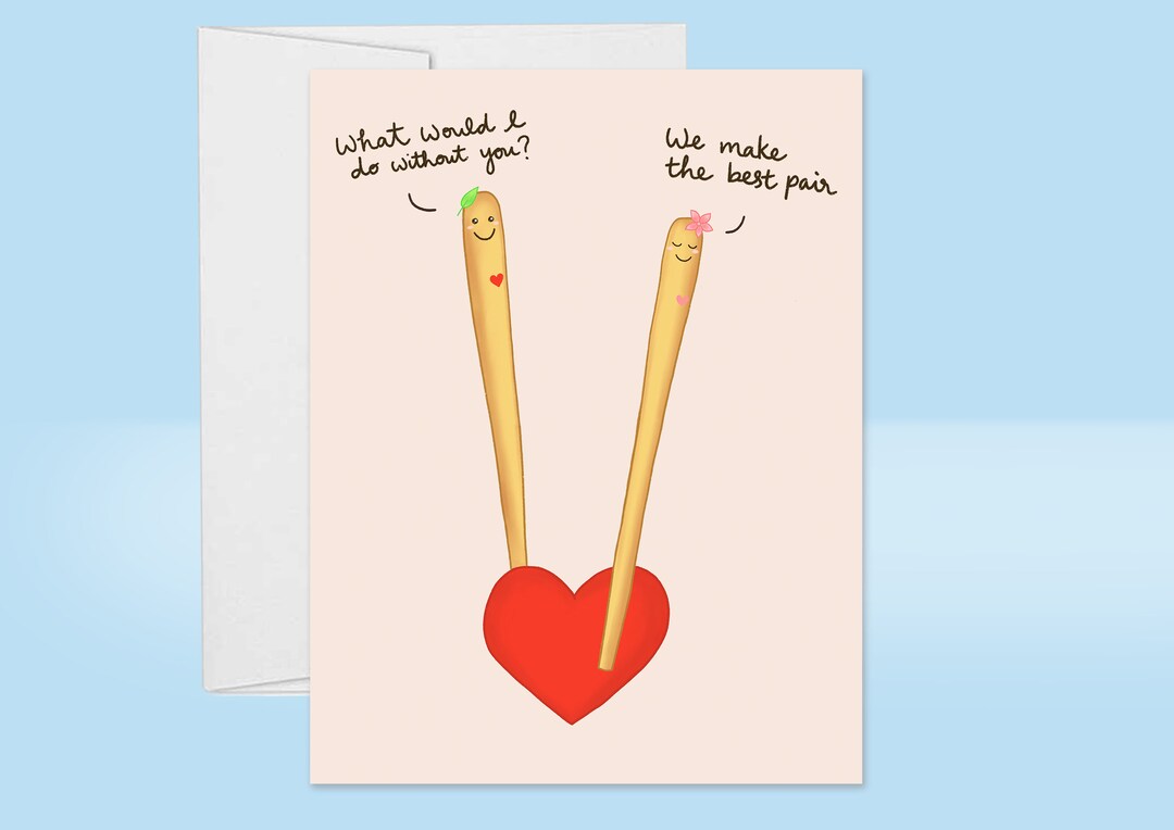 Cute Love Card Funny Pun Greeting Card Fun Best Couple Card Anniversary ...