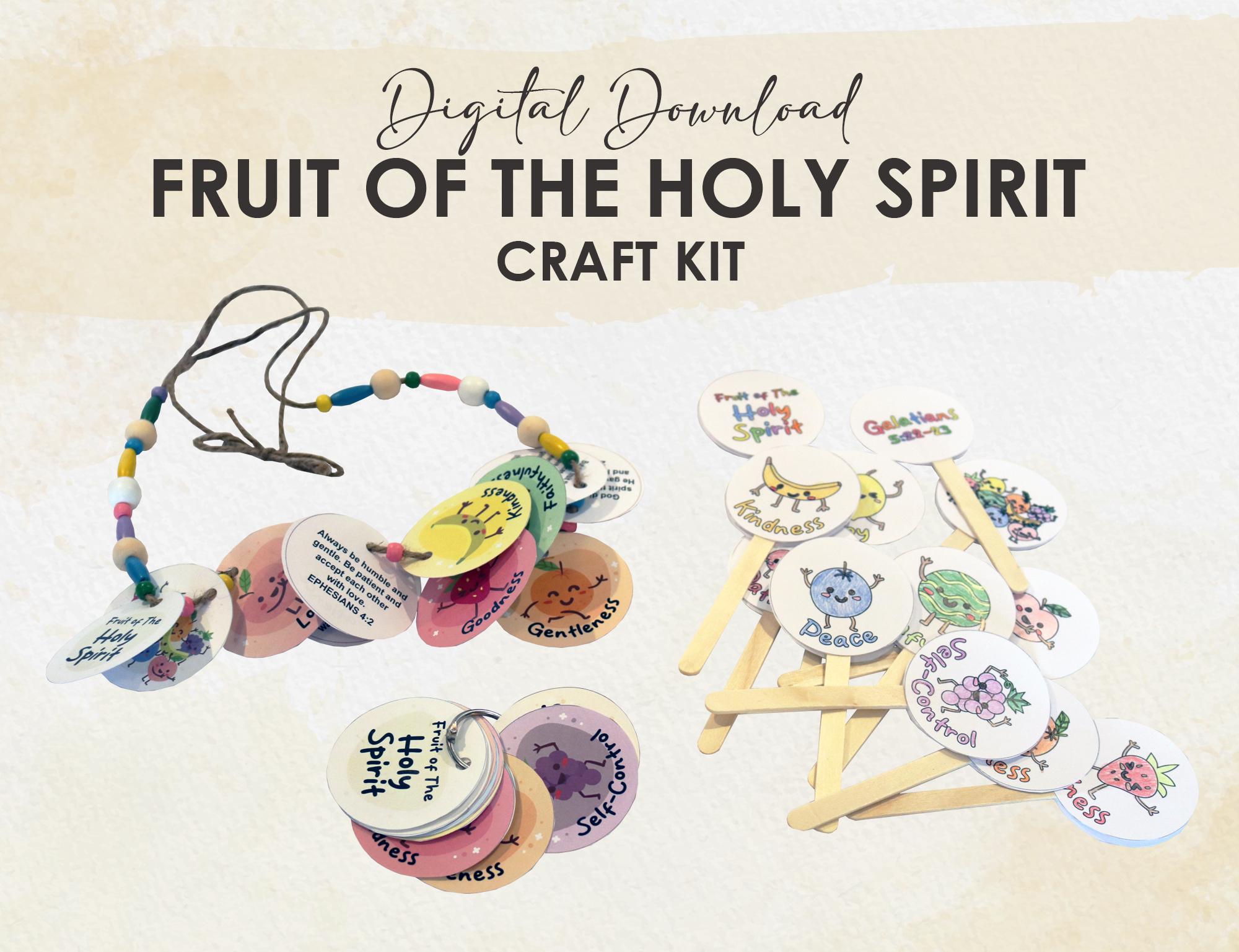 Fruit of the Holy Spirit Craft Kit: Christian Kids Bible Story (digital ...
