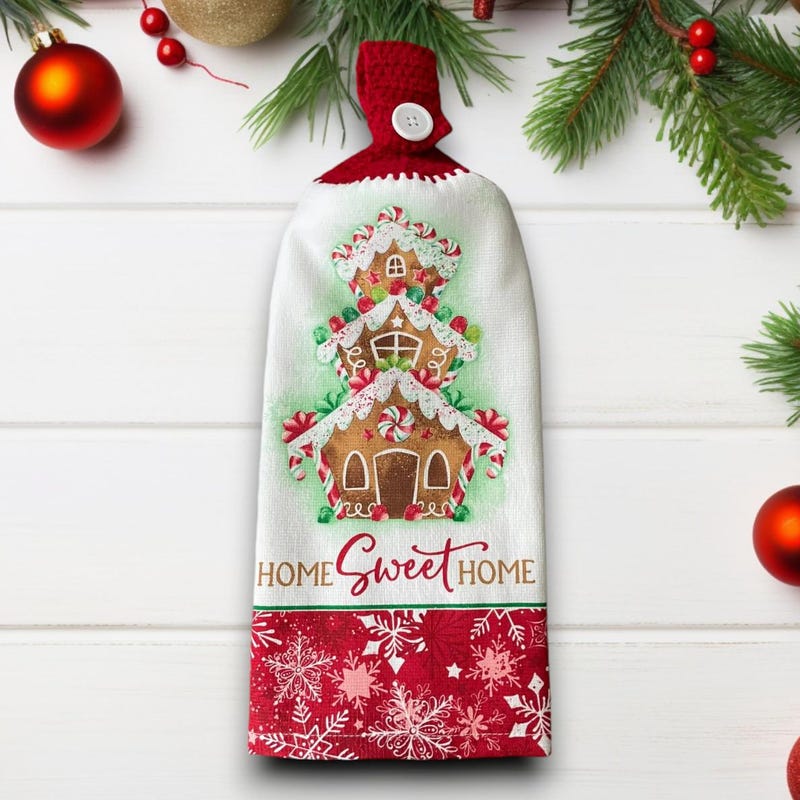 Gingerbread Kitchen Towel - Etsy
