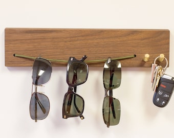 Simple Solid Wood Walnut Sunglass Hanger Sunglass Rack - Etsy