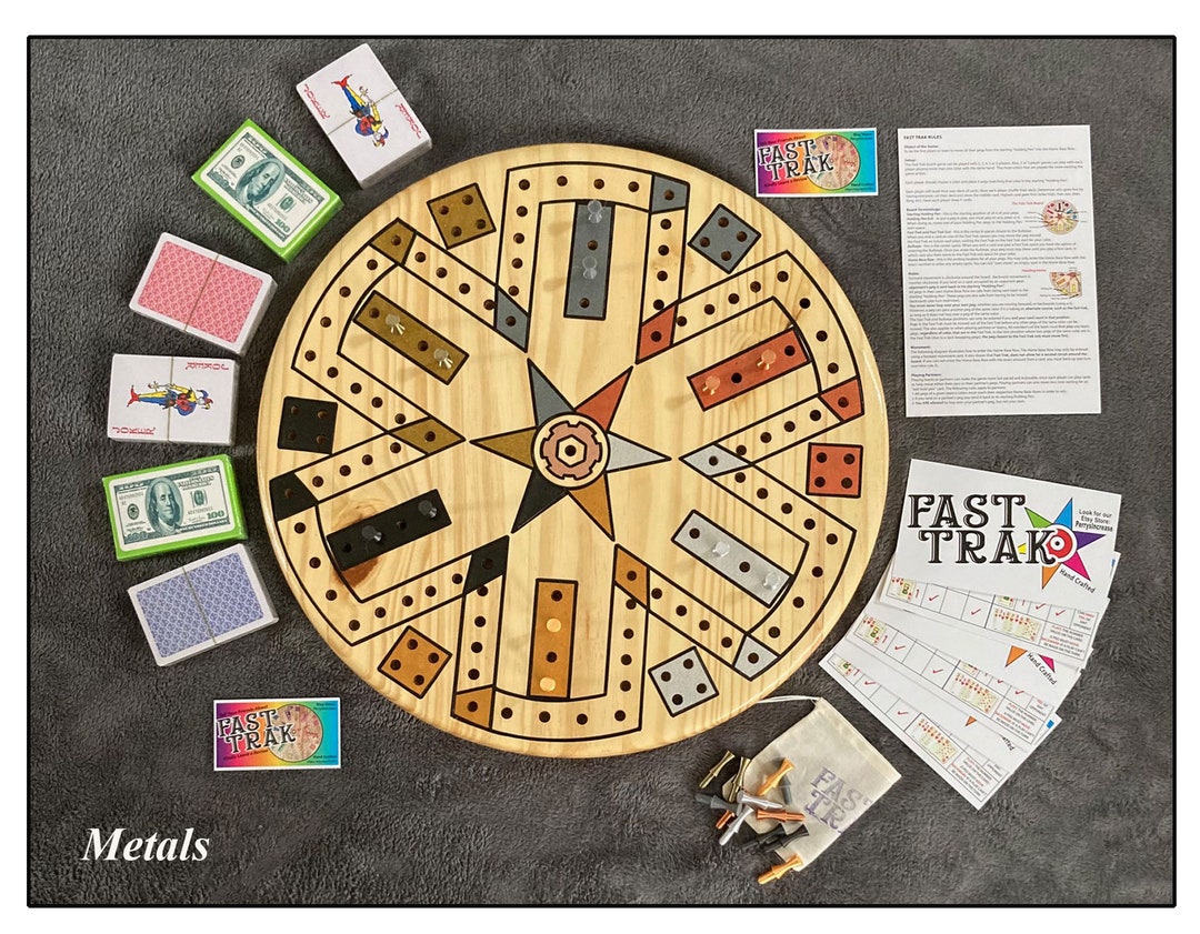 Fast Track bundle Pack New Theme Colors Family Wooden Board Game. READY ...