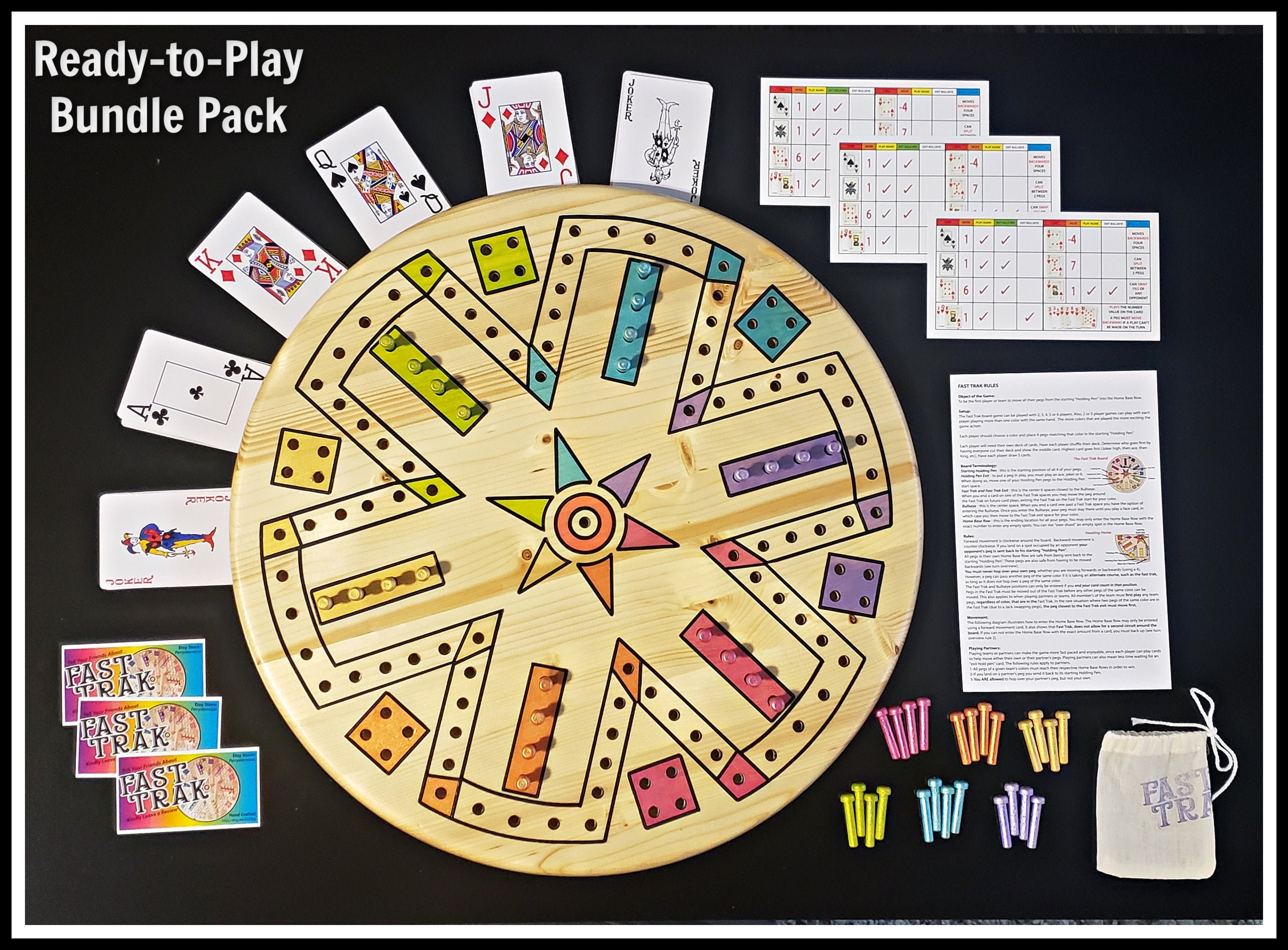 Fast Track bundle Pack Wooden Game Board Comes - Etsy Canada