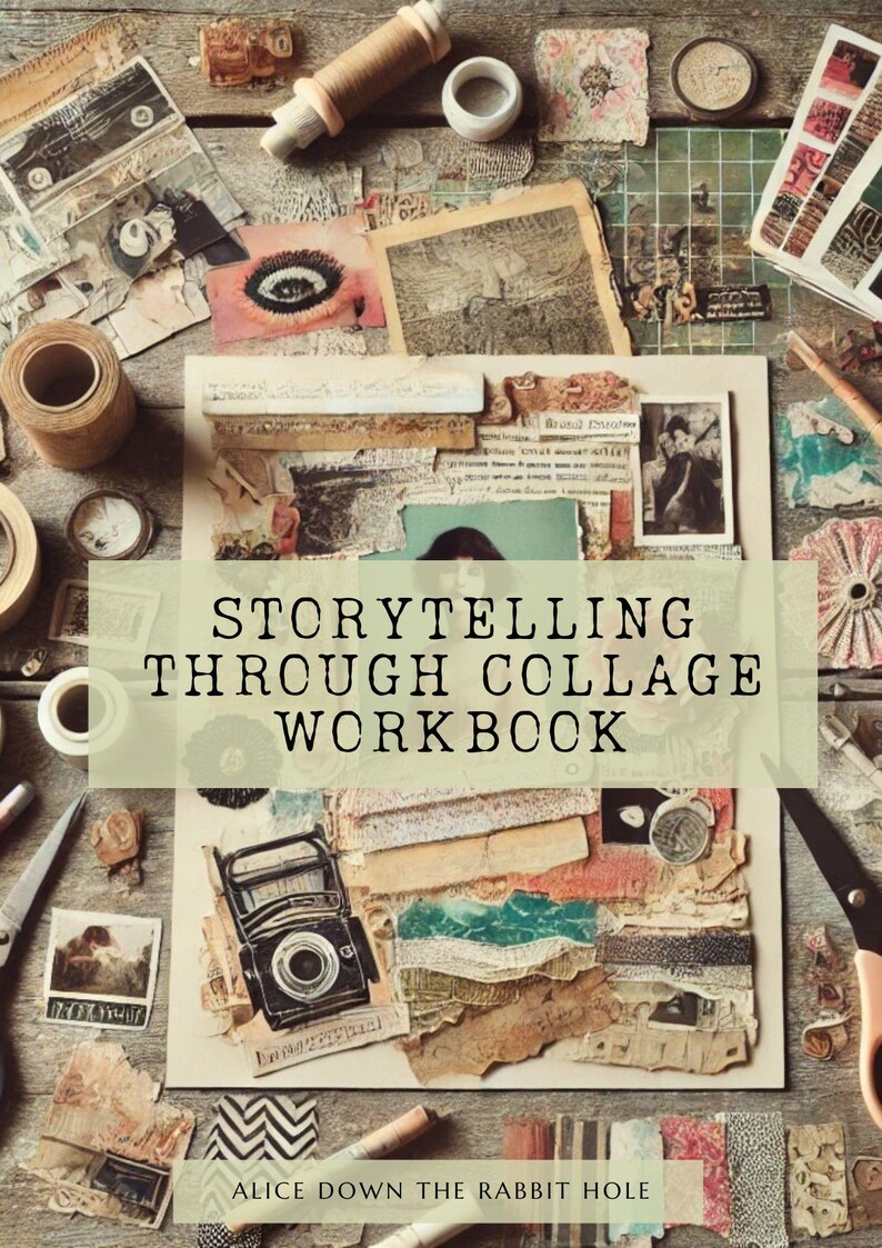 Storytelling Through Collage Workbook | Creative Art Prompts & Mixed ...