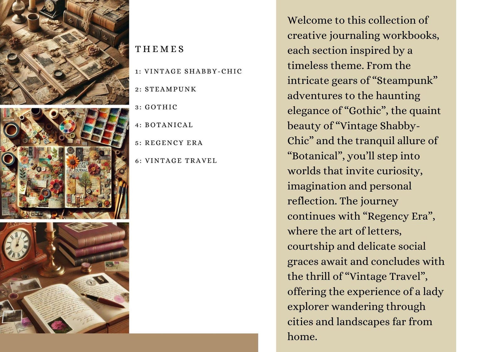 Various Journal Themes in One Concept Journal Workbook | Creative ...