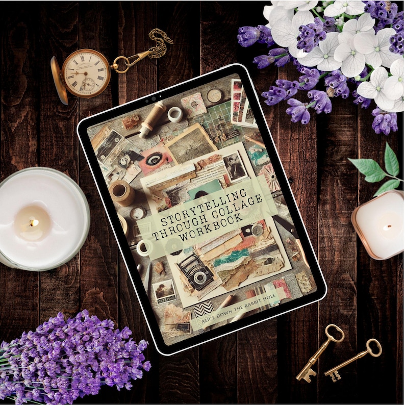 Storytelling Through Collage Workbook | Creative Art Prompts & Mixed ...