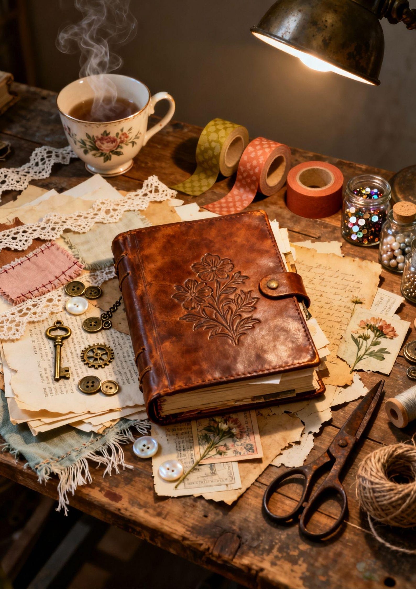 Junk Journal Challenges Workbook | Creative Prompts, Lists and ...