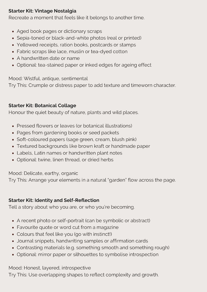 Storytelling Through Collage Workbook | Creative Art Prompts & Mixed ...