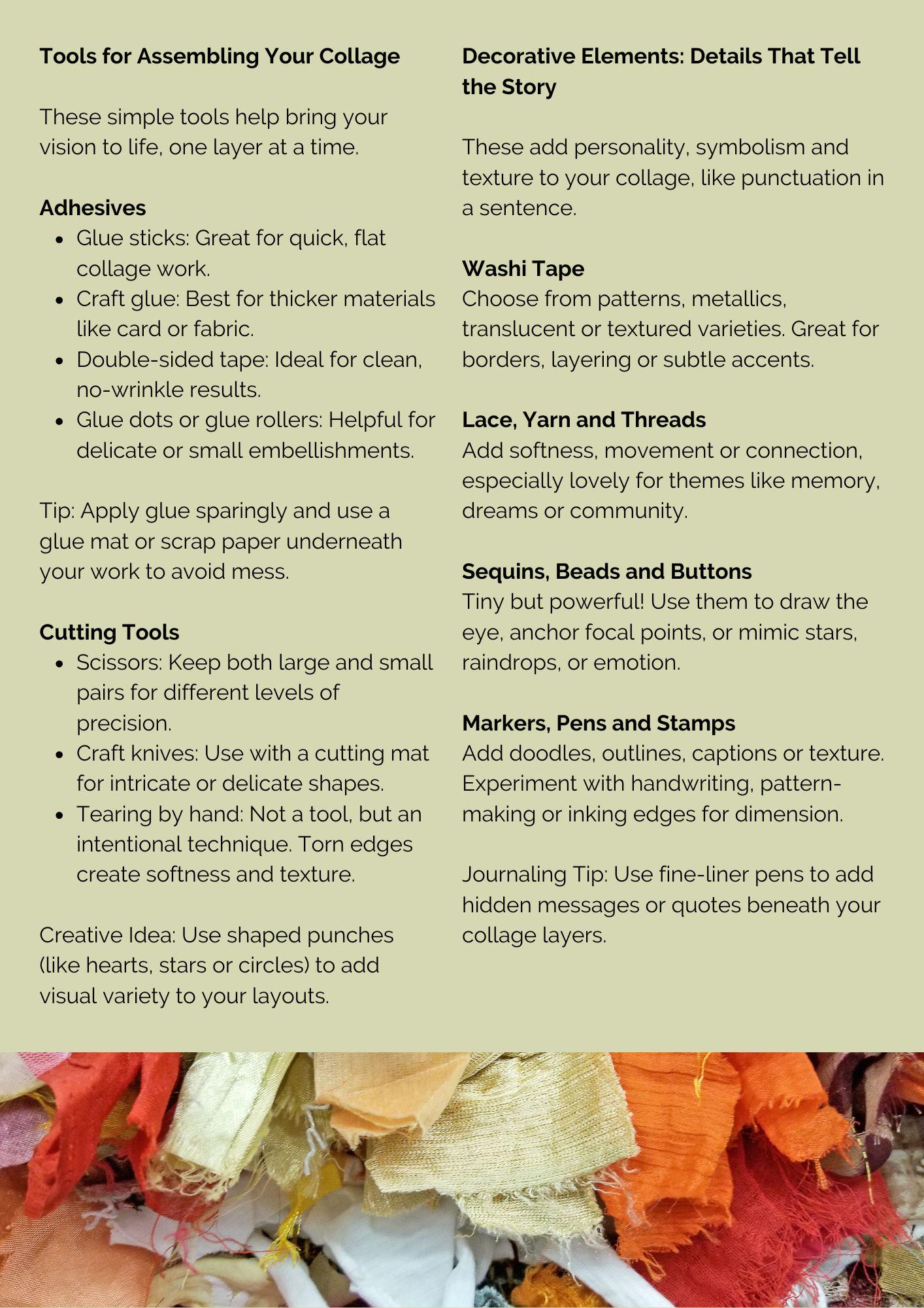 Storytelling Through Collage Workbook | Creative Art Prompts & Mixed ...