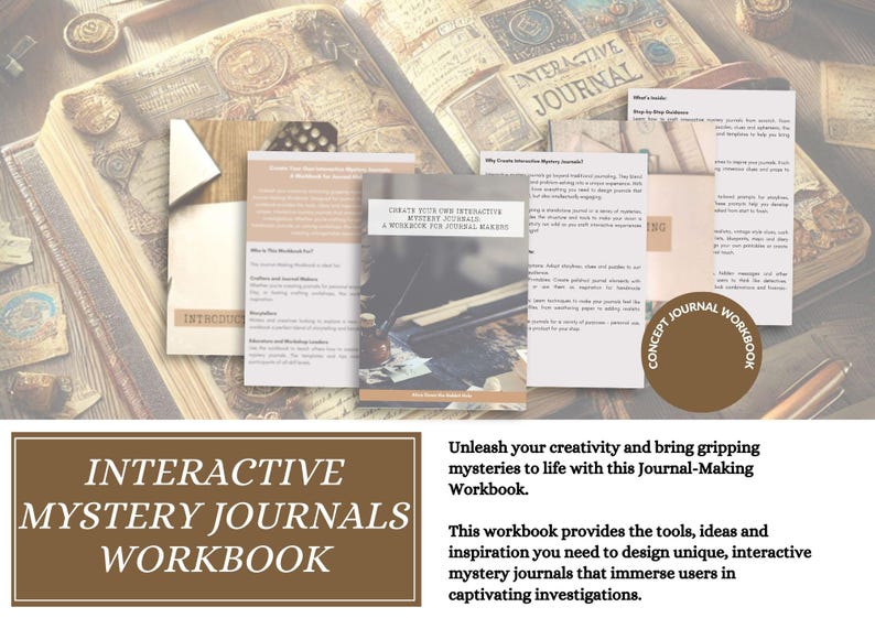Create Interactive Mystery Journals | Digital Workbook for Journal ...