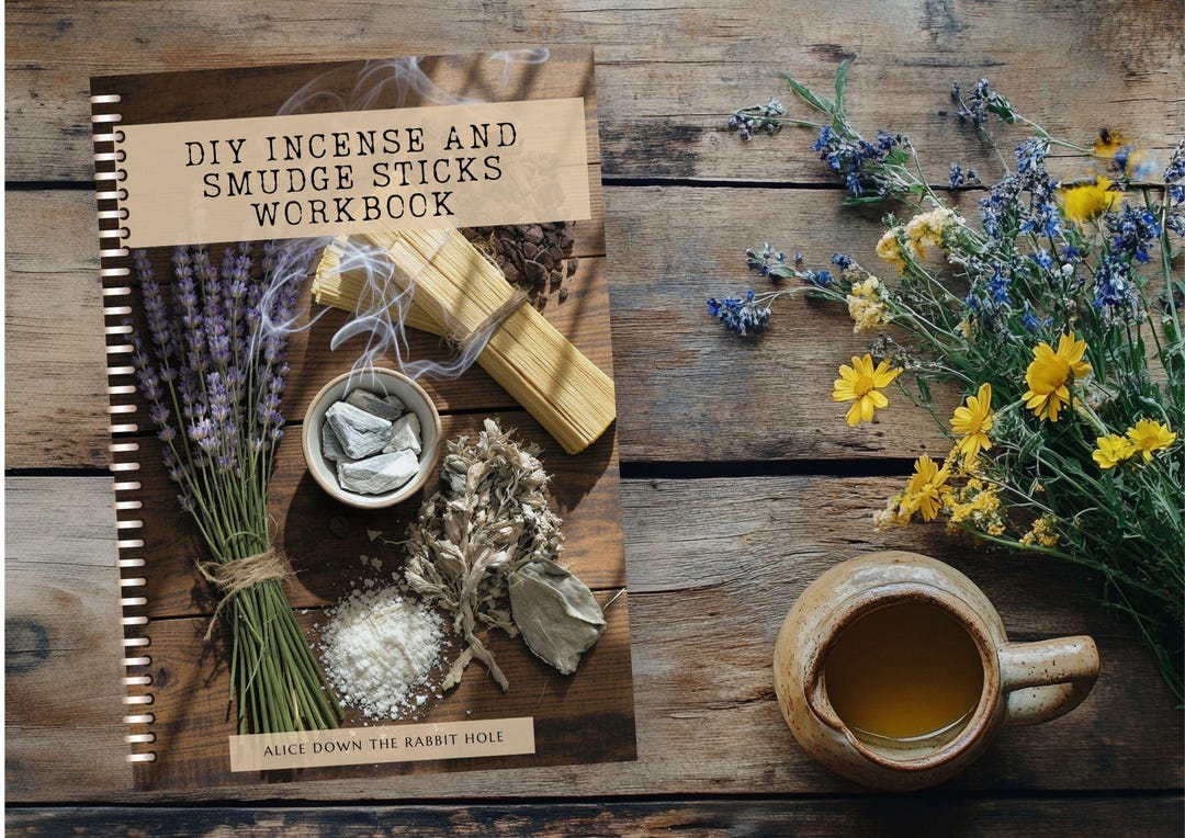 DIY Incense & Smudge Sticks Workbook | Natural Herbal Recipes (PDF) - Etsy