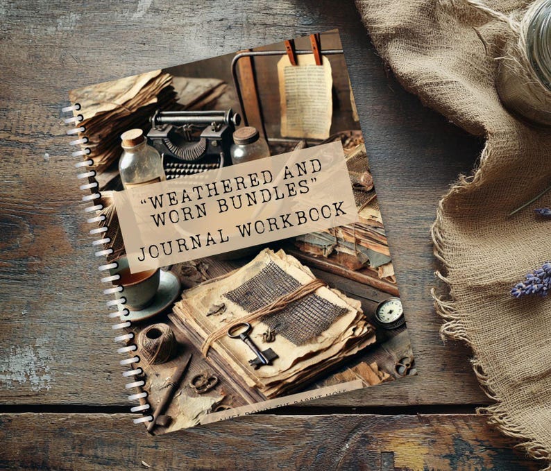 Weathered and Worn bundles Journal Workbook Rust Natural Dyeing ...