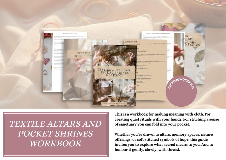 Textile Altars and Pocket Shrines Workbook | Sacred Stitching, Portable ...