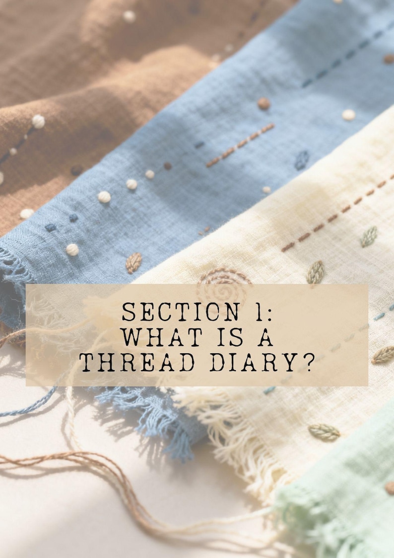 Thread Diaries: A Year in Stitches | Slow Stitching Workbook | Daily ...