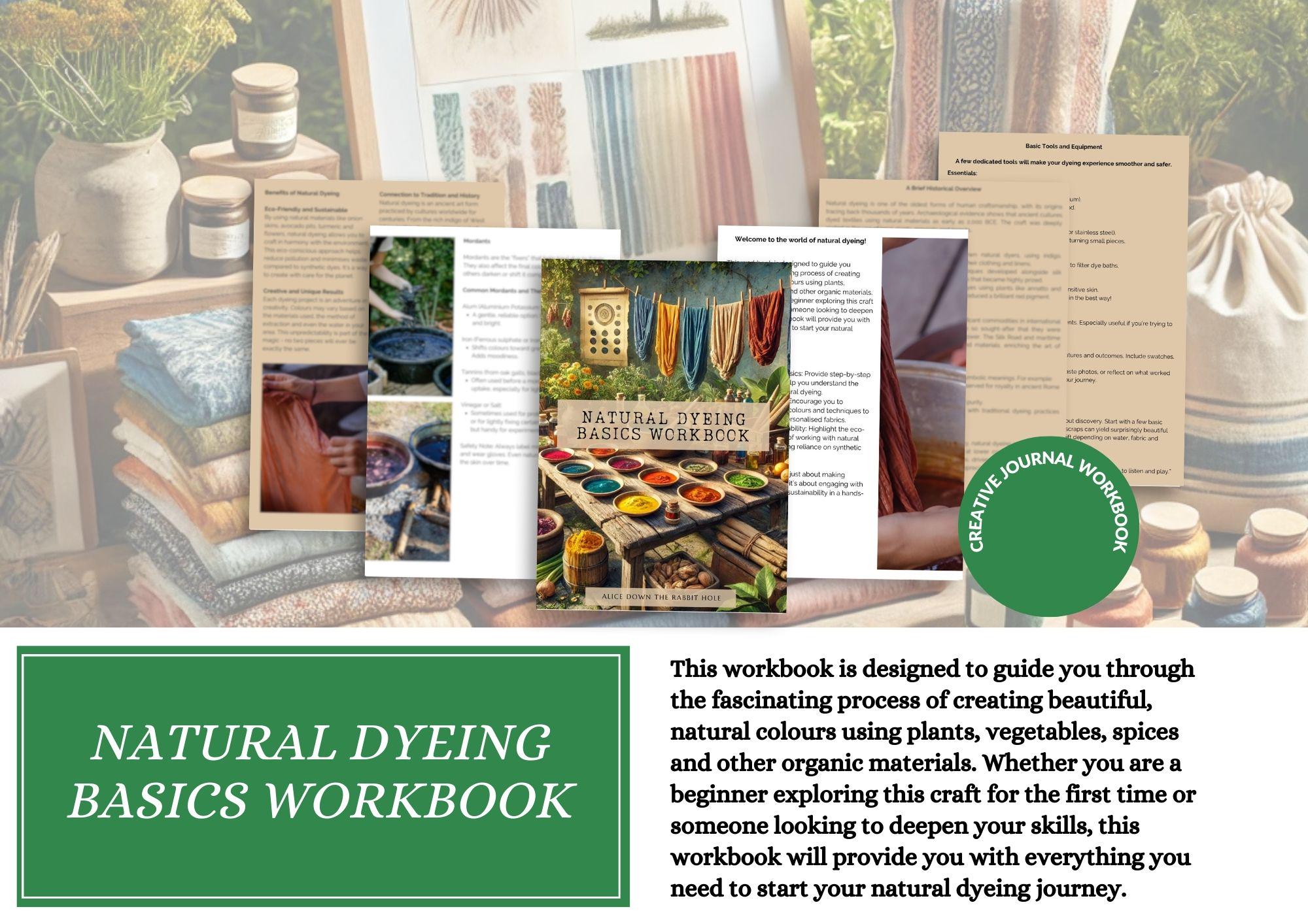 Natural Dyeing Basics Workbook | Plant-based Fabric Dyeing Guide | PDF ...