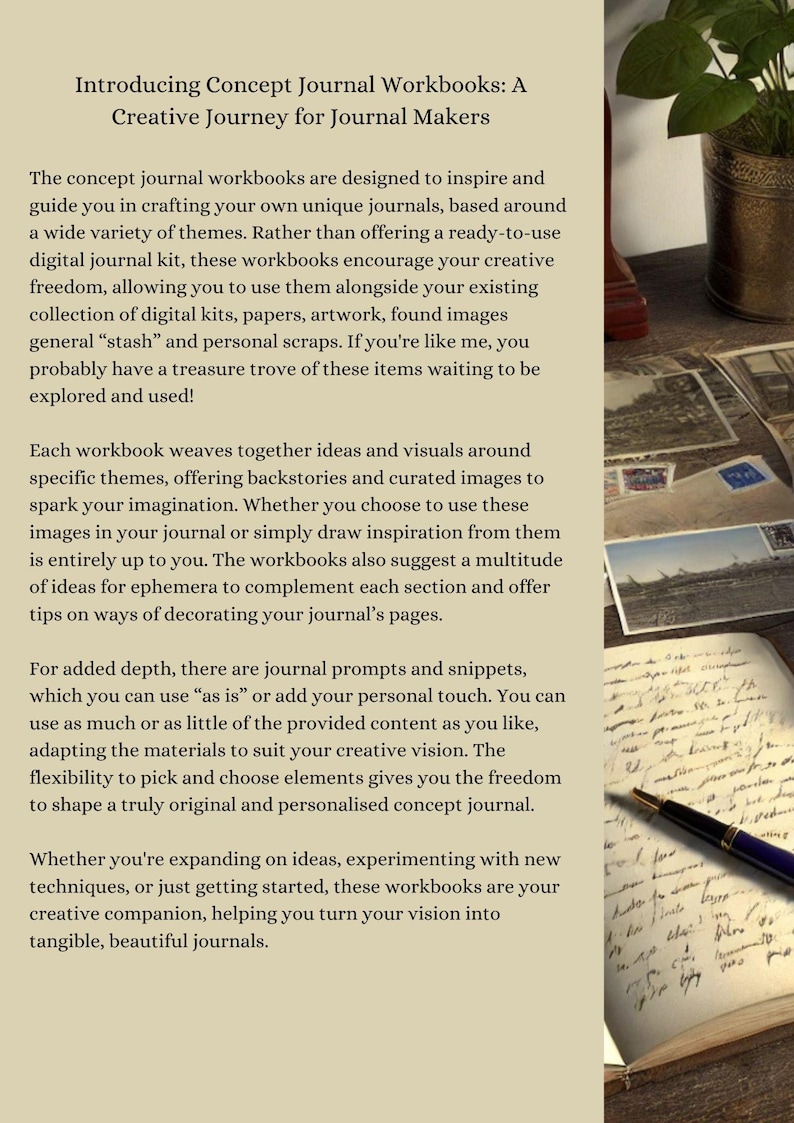 Various Journal Themes in One Concept Journal Workbook | Creative ...