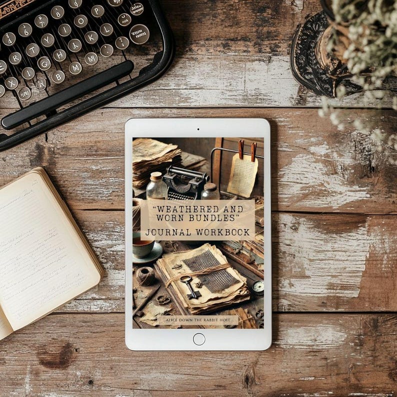 Weathered and Worn bundles Journal Workbook Rust Natural Dyeing ...