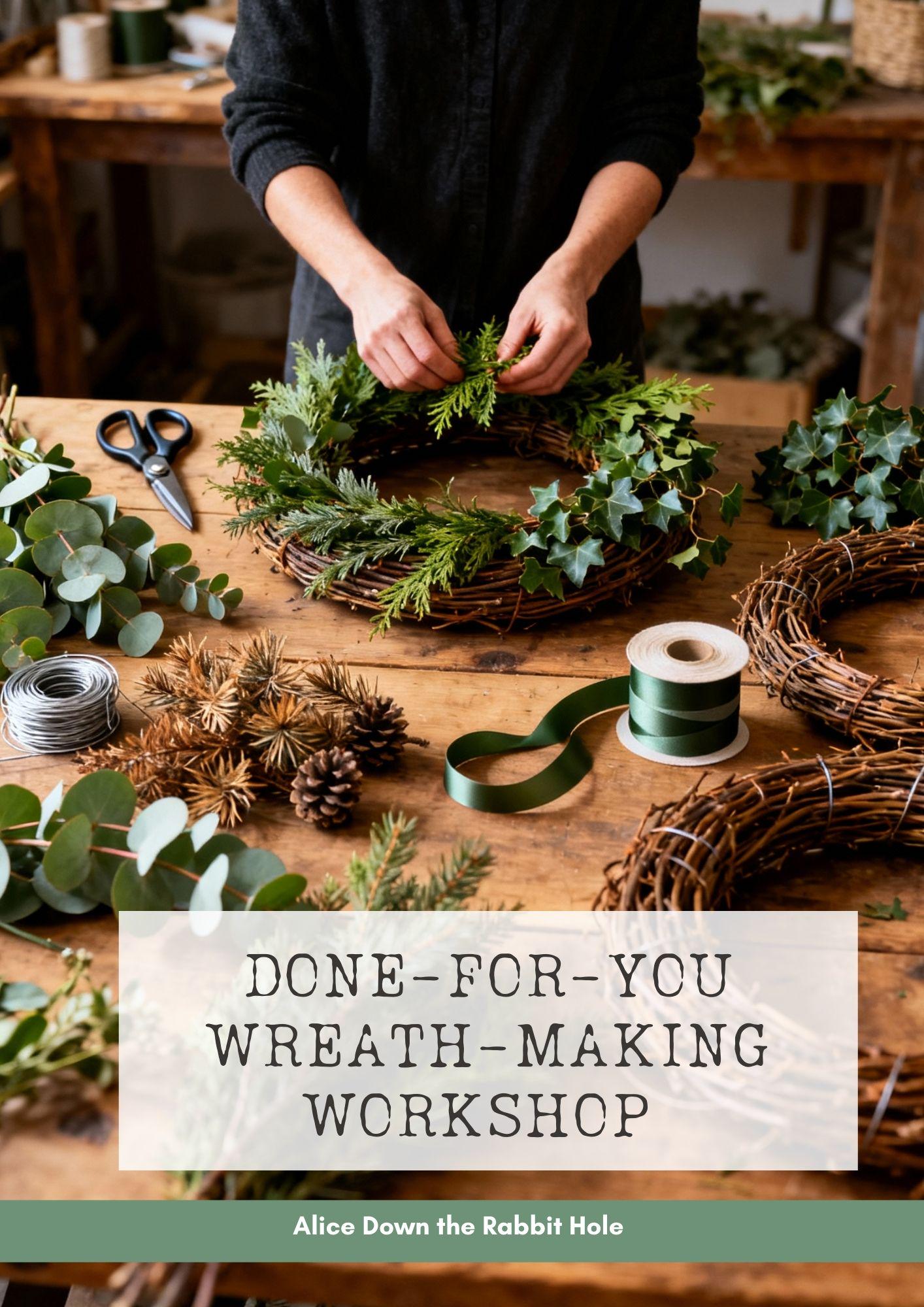 Wreath-making Done-for-you Workshop Guide | Digital Workbook | Host DIY ...