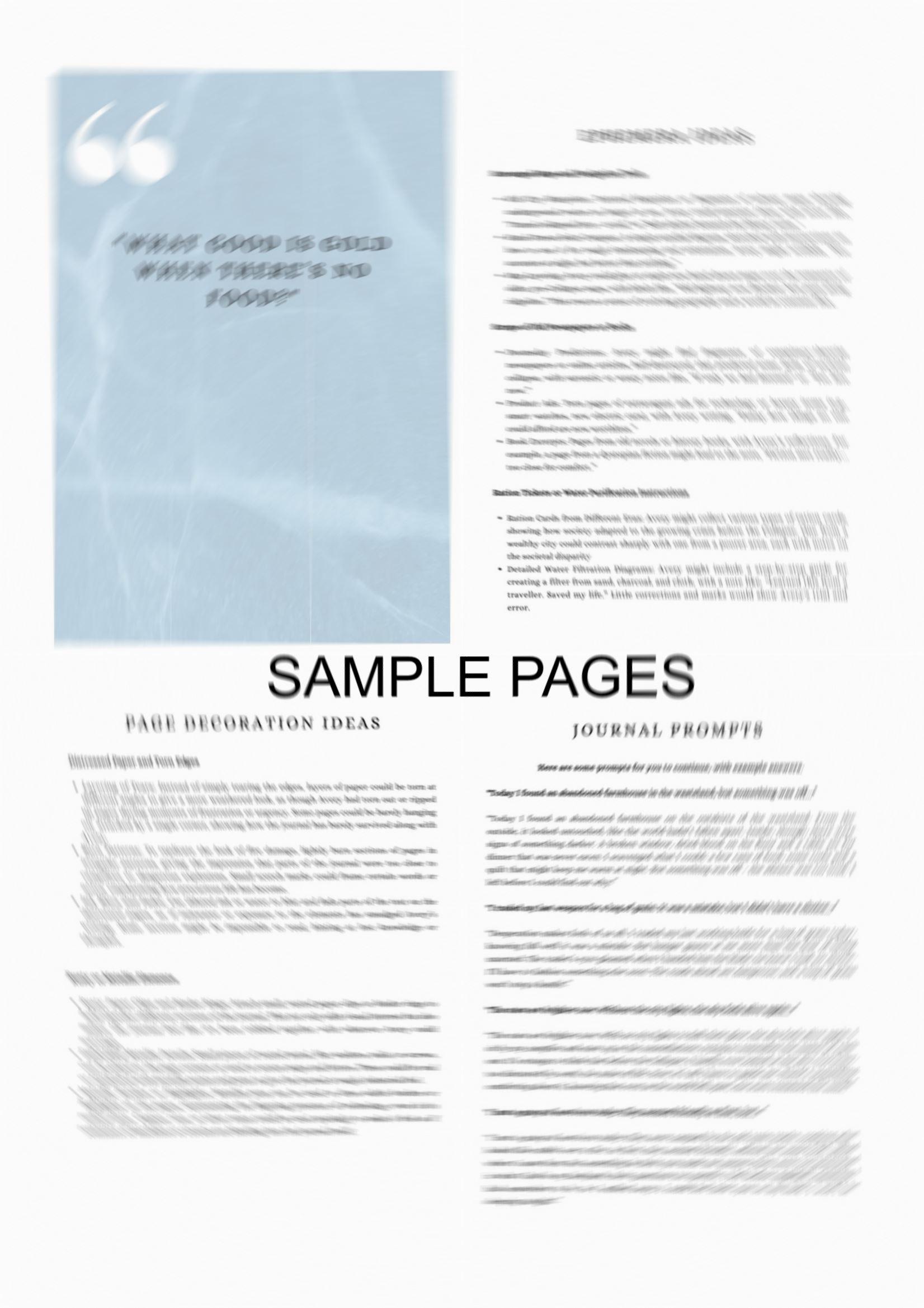 The Survivor "post Apocalyptic" - Concept Journal Workbook | Creative ...