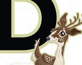 Items similar to D is for Deer : Animal Alphabet on Etsy