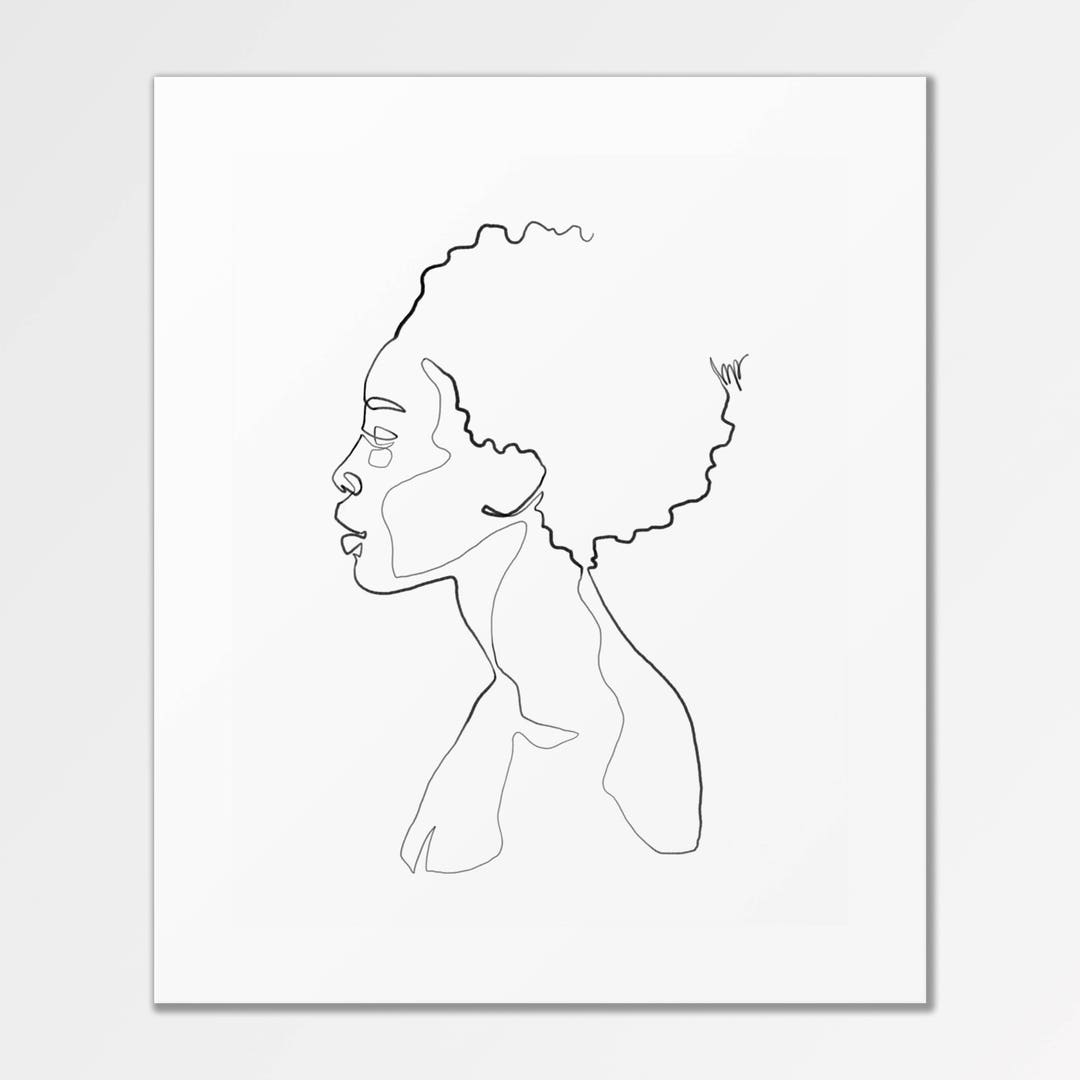 Zola - Fine Art Print of One Single Line Illustration - Etsy