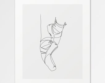 Pointe shoe art | Etsy