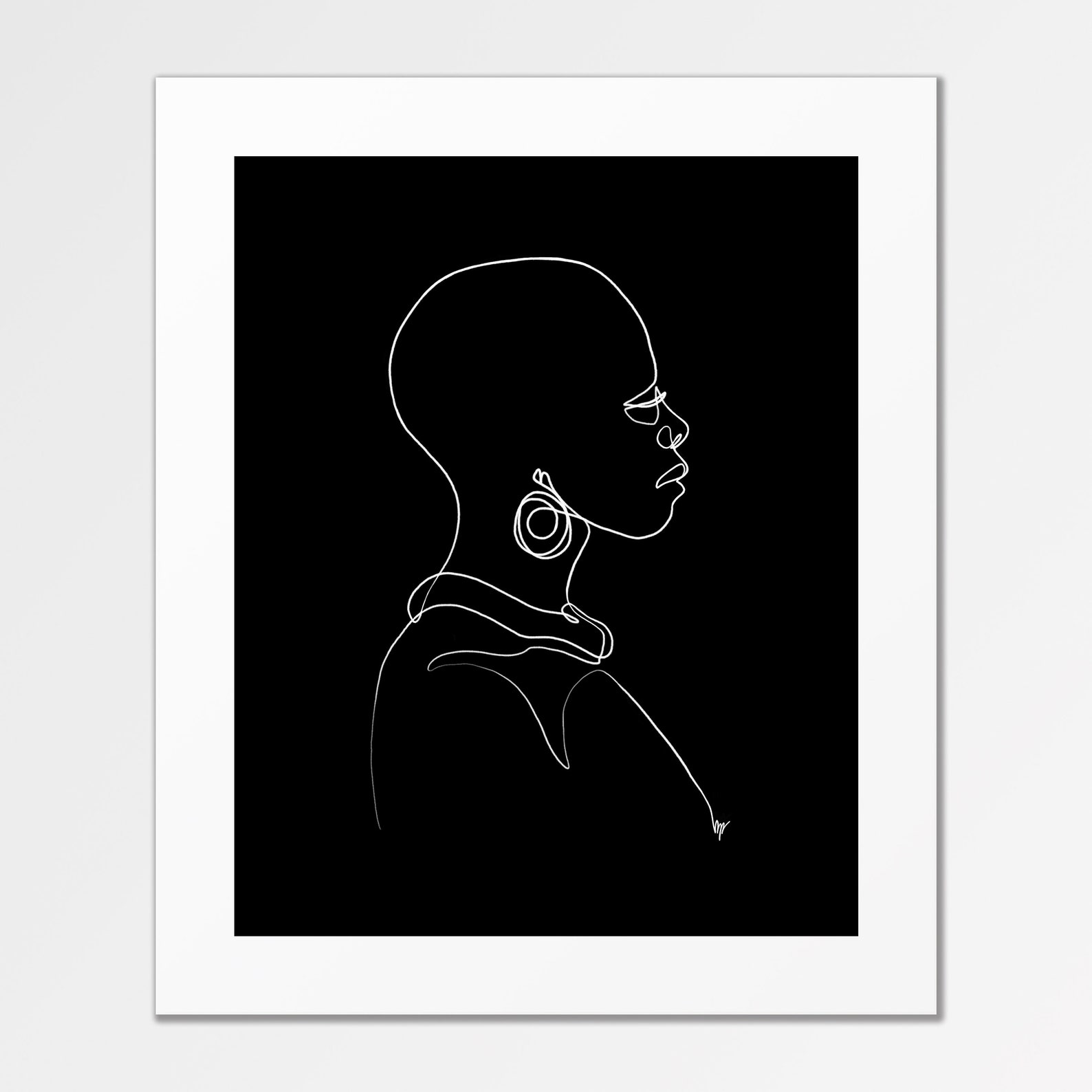 Sabra - Fine Art Print of One Single Line Illustration - Etsy