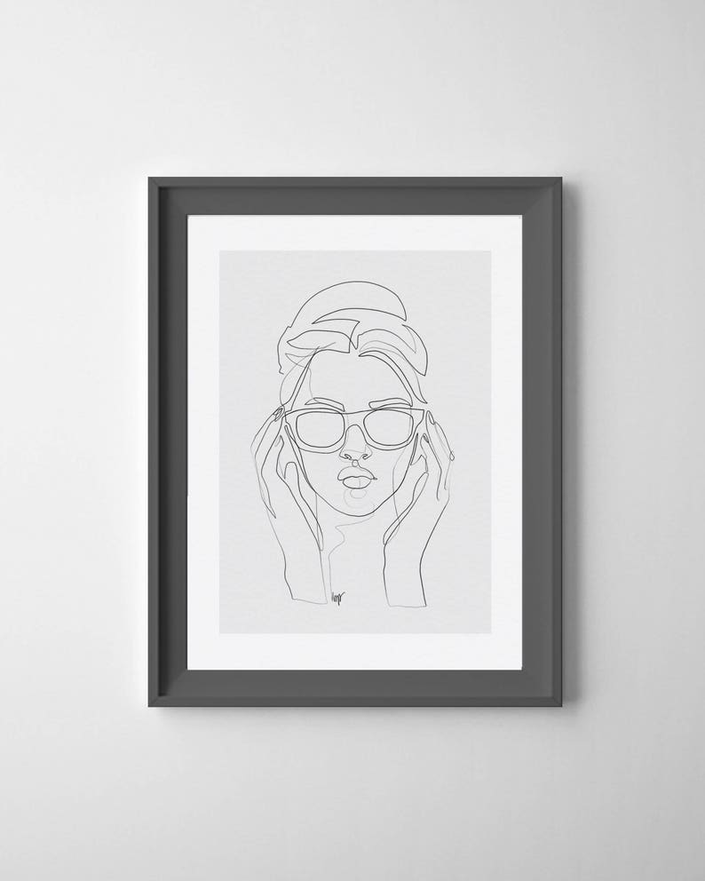 Stella - Fine Art Print of One Single Line Illustration - Etsy