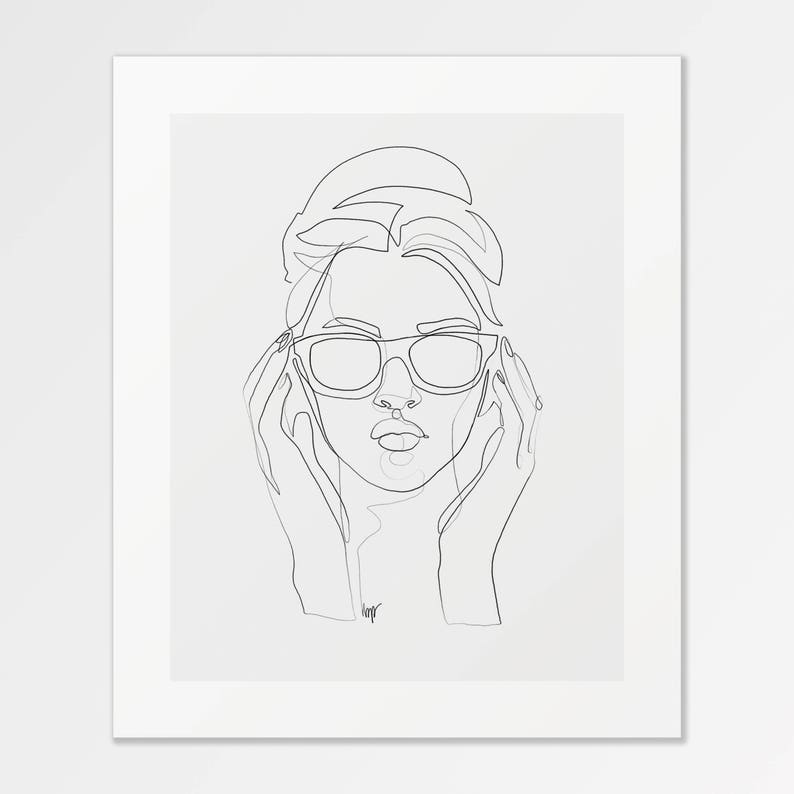 Stella - Fine Art Print of One Single Line Illustration - Etsy