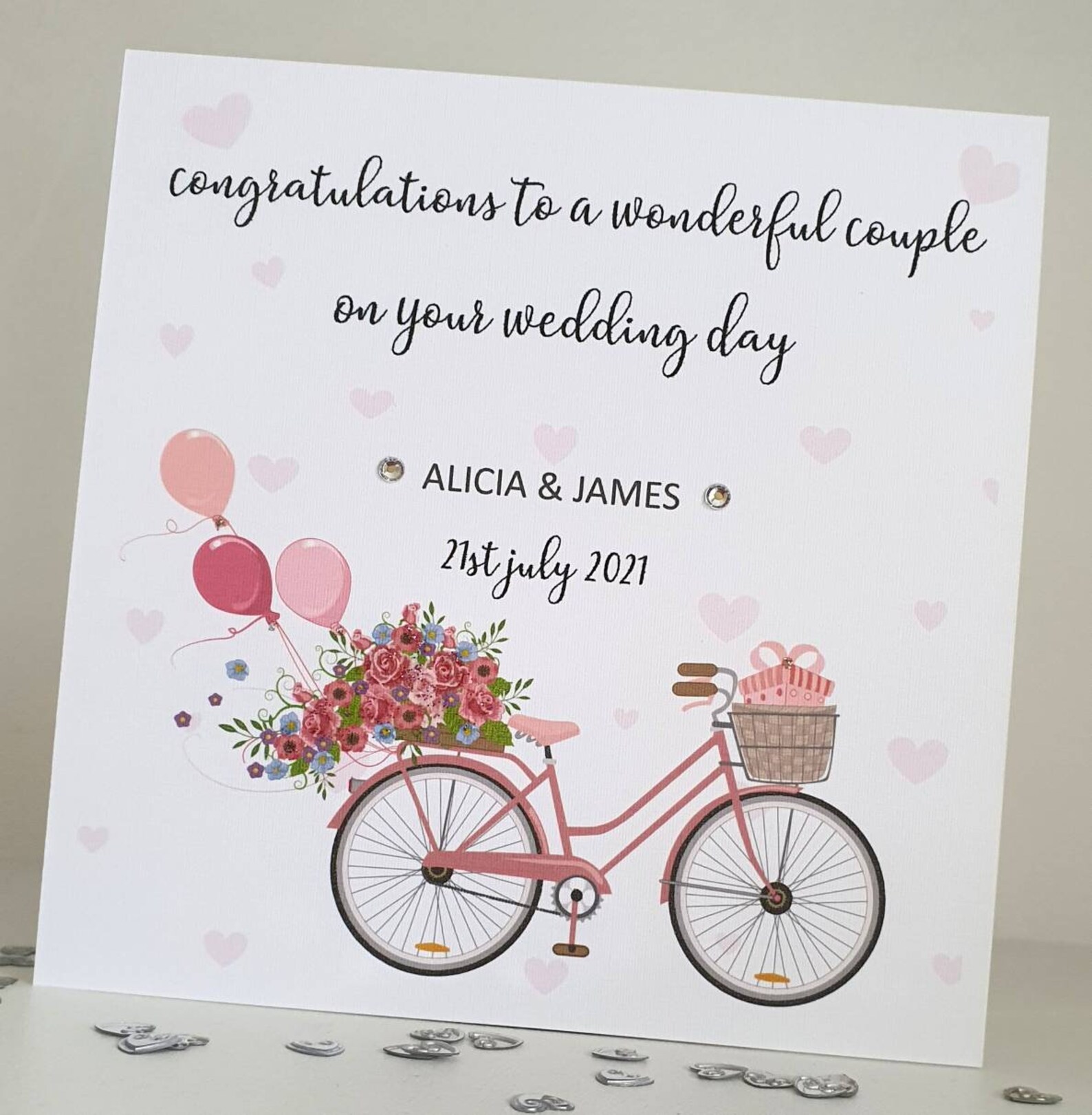 Wedding Day Card for Friends/Couple/Son/Daughter/Beautiful | Etsy