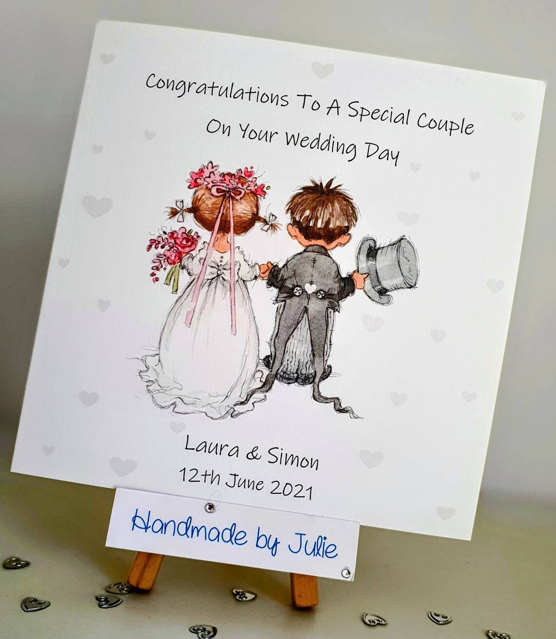 Personalised Wedding Day Card for Friends/Son/Daughter/Couple | Etsy