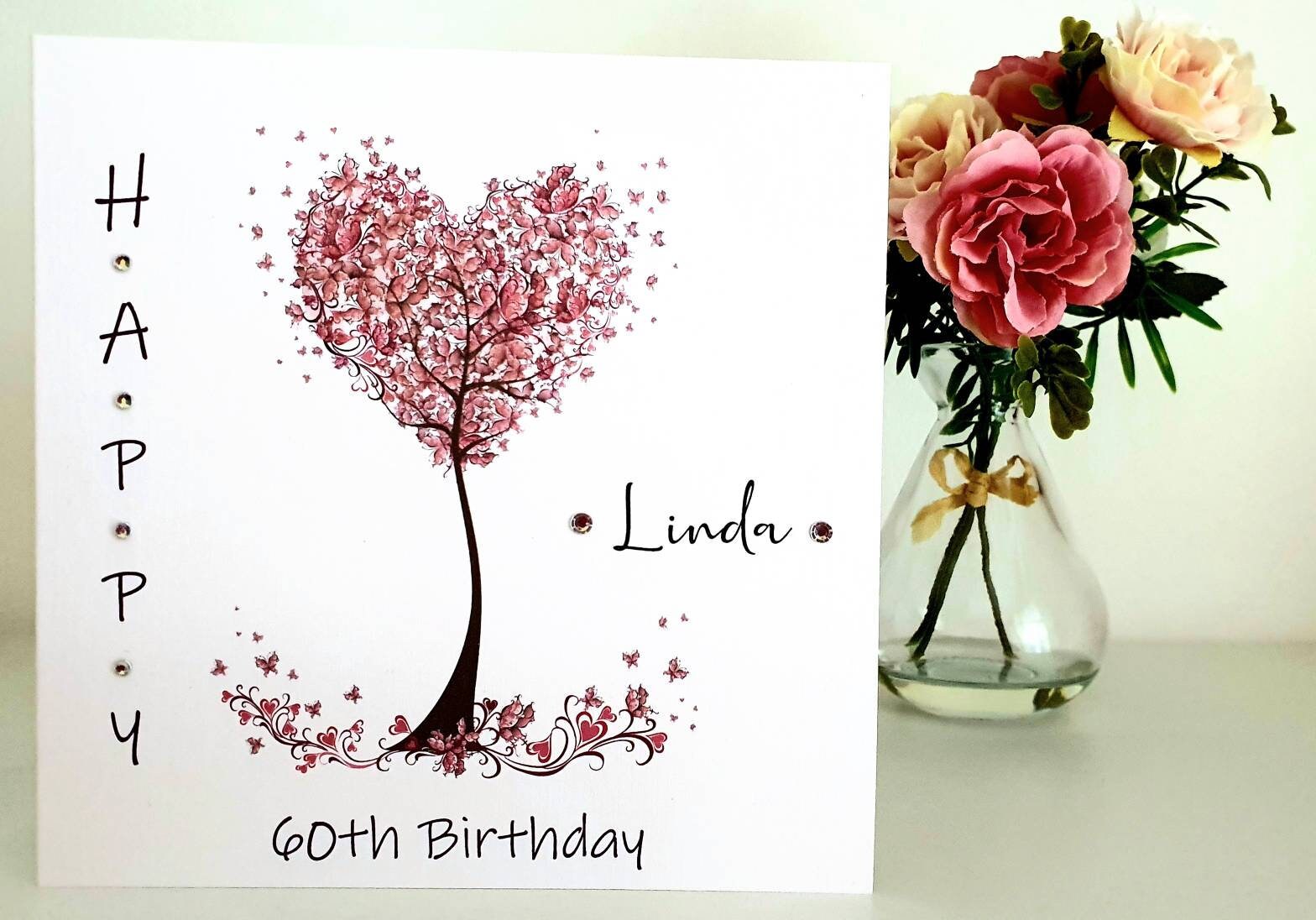 Female Birthday Card Personalised With Name/any Age Made - Etsy UK